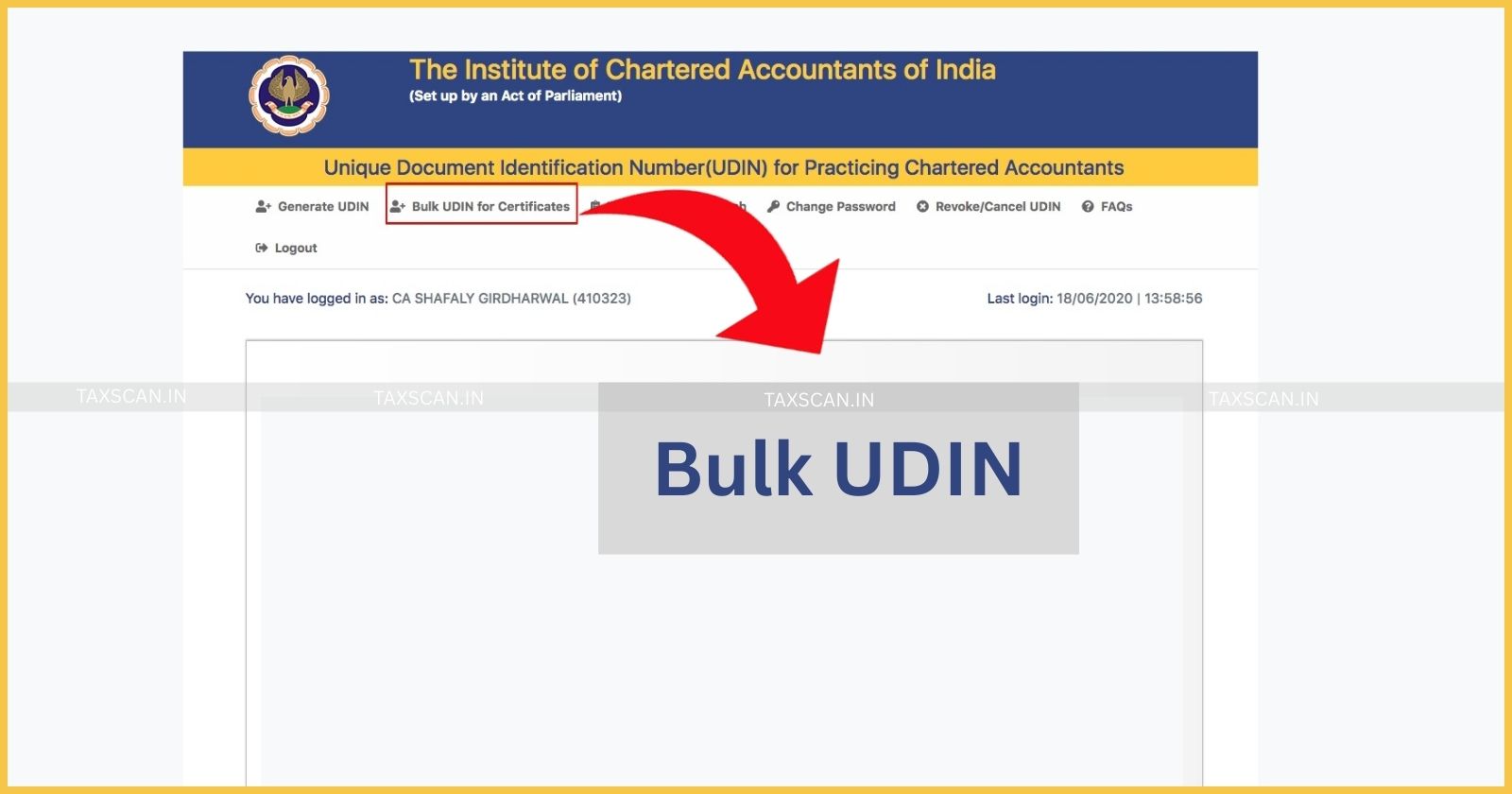 Can UDINs be Generated in Bulk? ICAI Explains the Bulk UDIN Facility on ...